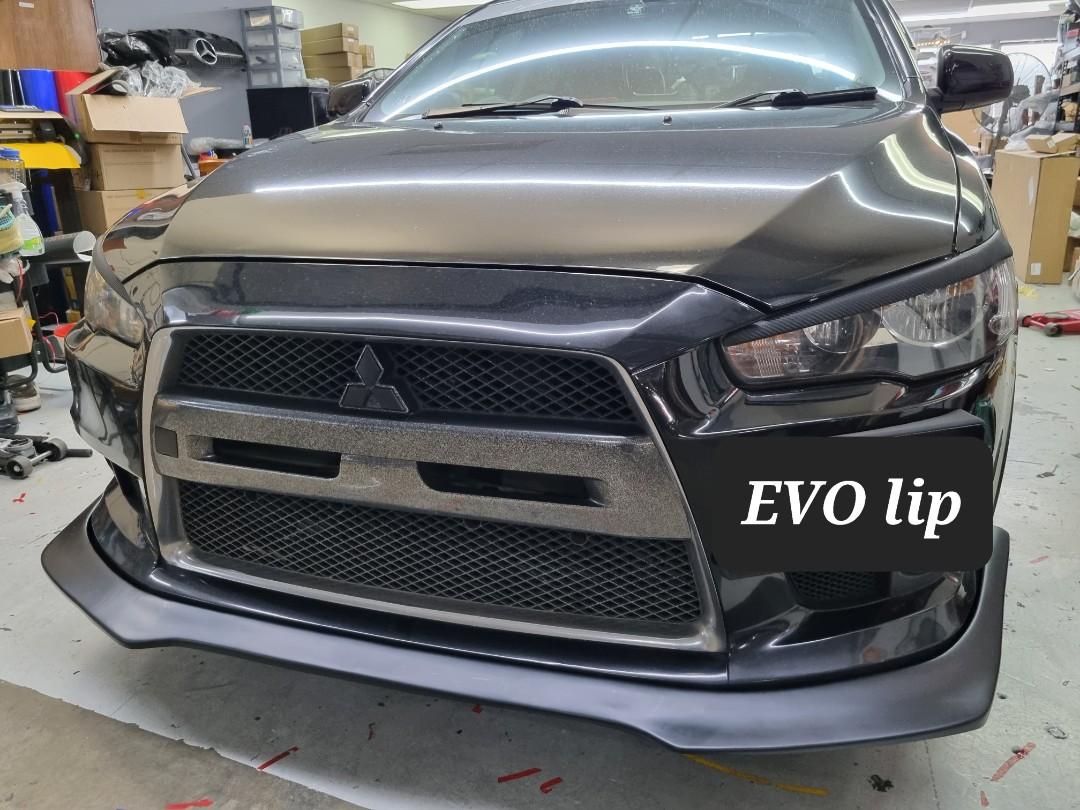 Mitsubishi Lancer EVO 10 Spoiler / EVO bumper front lip, Car ...
