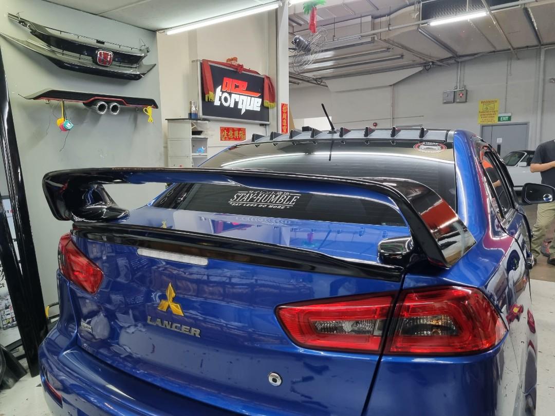 Mitsubishi Lancer EVO 10 Spoiler / EVO bumper front lip, Car ...