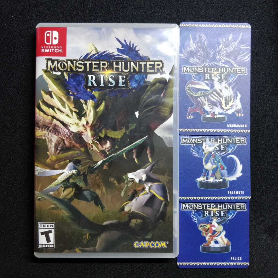 Monster Hunter Rise + amiibo cards, Video Gaming, Video Games, Nintendo ...