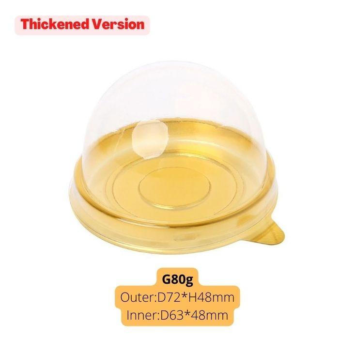 50pcs Mooncake tray, Mooncake casing, Mooncake Stickers, Round Dome ...