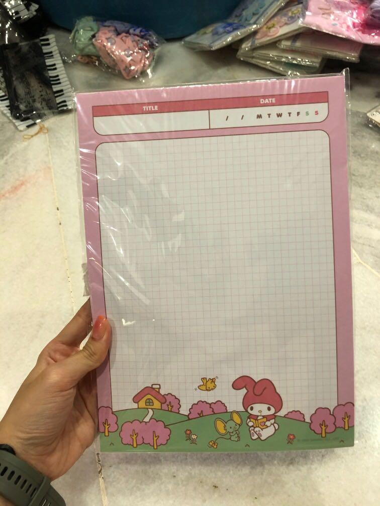My melody notepad, Hobbies & Toys, Stationery & Craft, Other Stationery ...