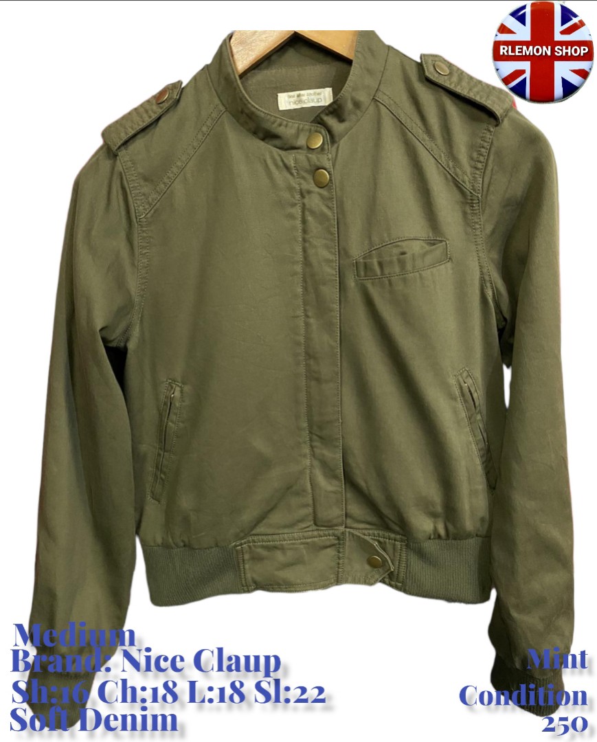 NICE CLAUP Soft Denim Jacket, Women's Fashion, Coats, Jackets and ...
