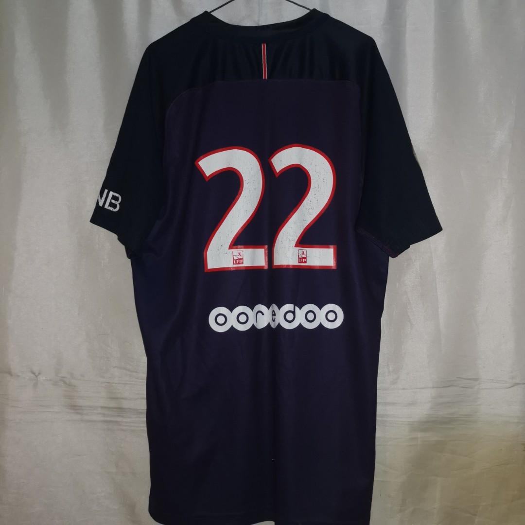 Nike Fly Emirates Paris Saint-Germain #22 Soccer Jersey (Dark Violet ...