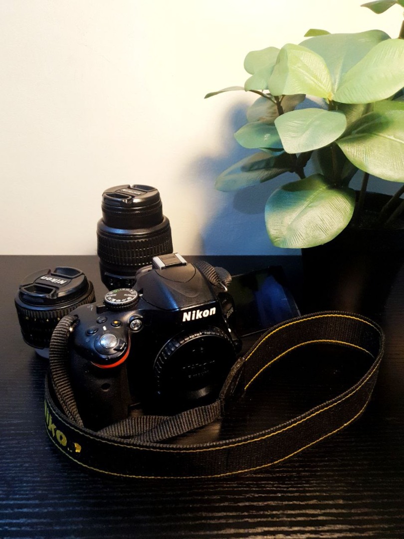 Nikon D5100 + 50mm and kit lens, Photography, Cameras on Carousell