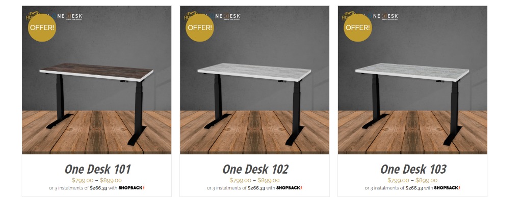 One Desk | Height Adjustable Desk | Home Office Furniture Desks | Study ...
