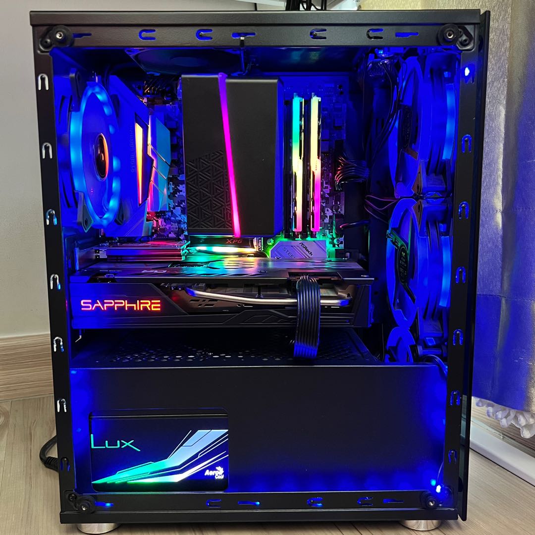 Pc rakitan gaming rgb, Elektronik, Komputer, Desktop di Carousell