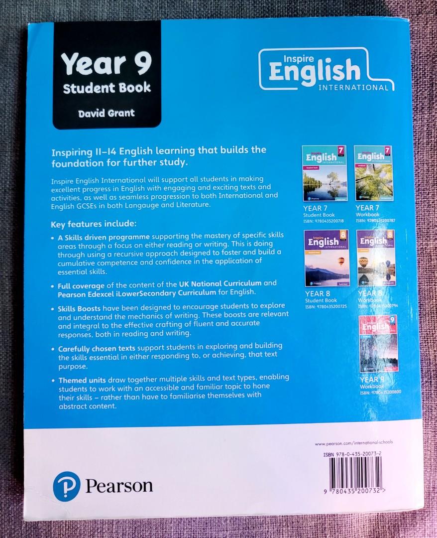 Pearson Inspire English International Year 9 Student Book, 興趣及遊戲, 書本 ...
