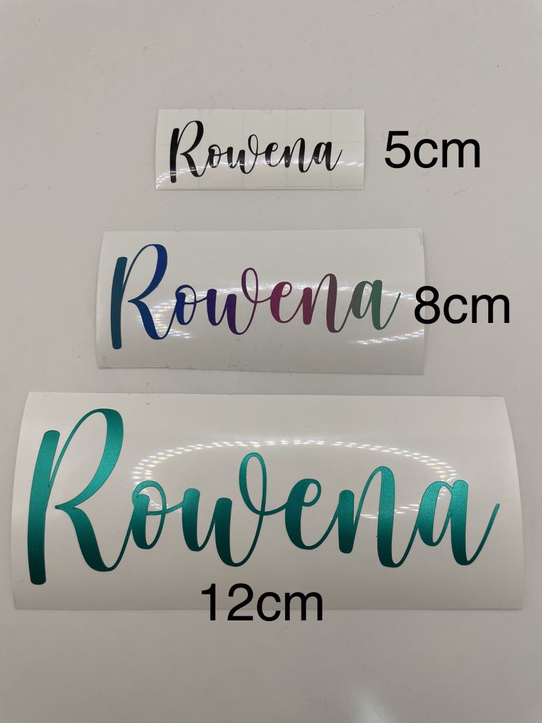 Personalised name decals/stickers, Hobbies & Toys, Stationery & Craft ...