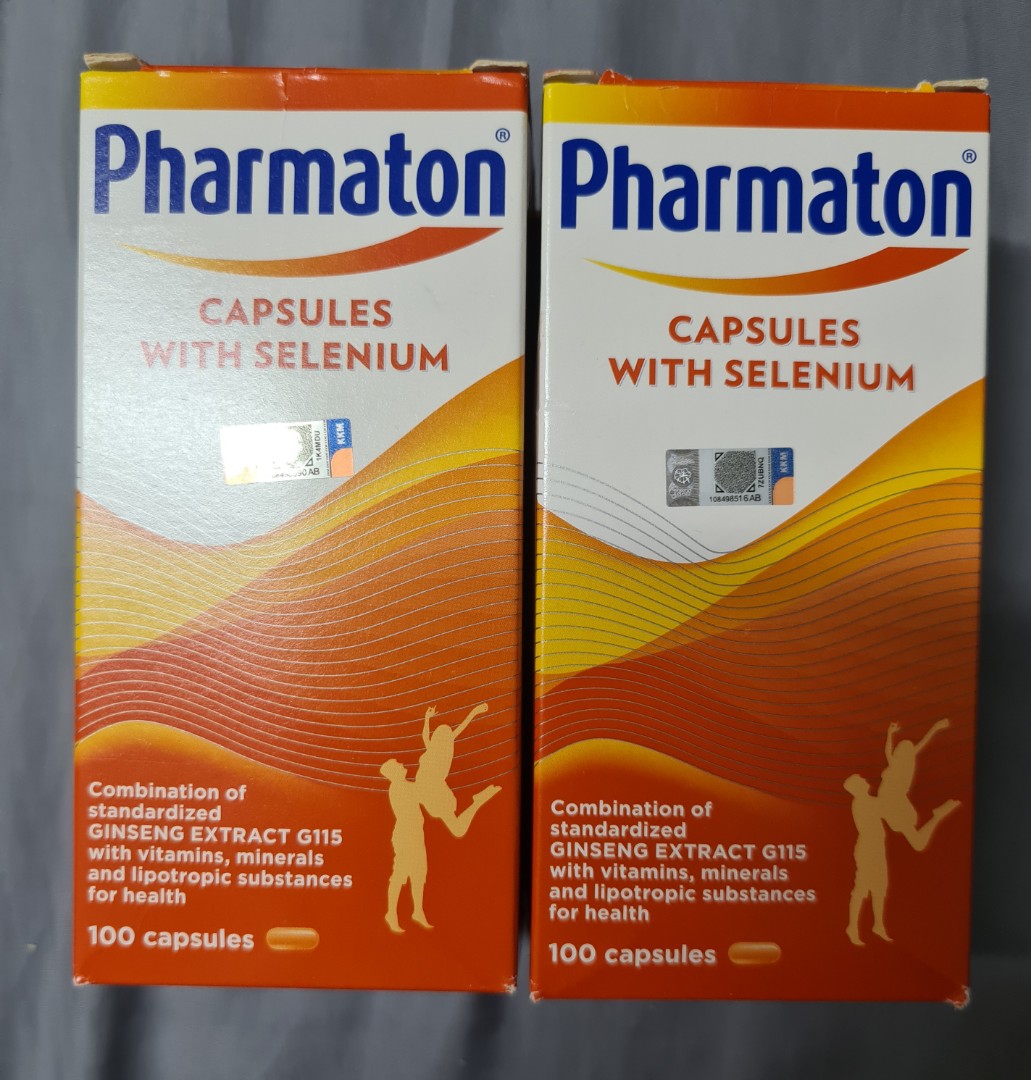 Pharmaton capsules ( Two bottles of 100 caps, expiry 03/2023), Health ...