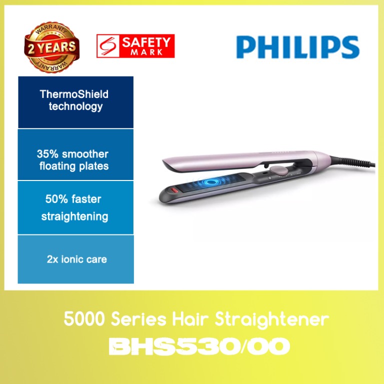 Philips BHS530/00 5000 Series Hair Straightener WITH 2 YEARS WARRANTY ...