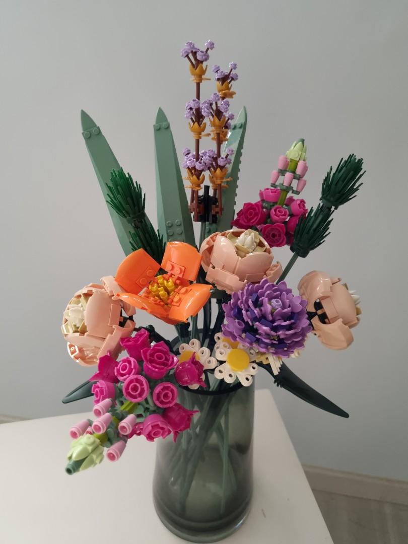 (SG STOCK) Building Blocks Flower Bouquet (Lego Inspired), Hobbies ...