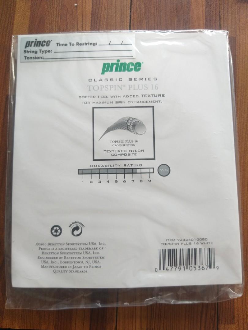 Prince Classic Series Topspin Plus 16, Sports Equipment, Sports & Games ...