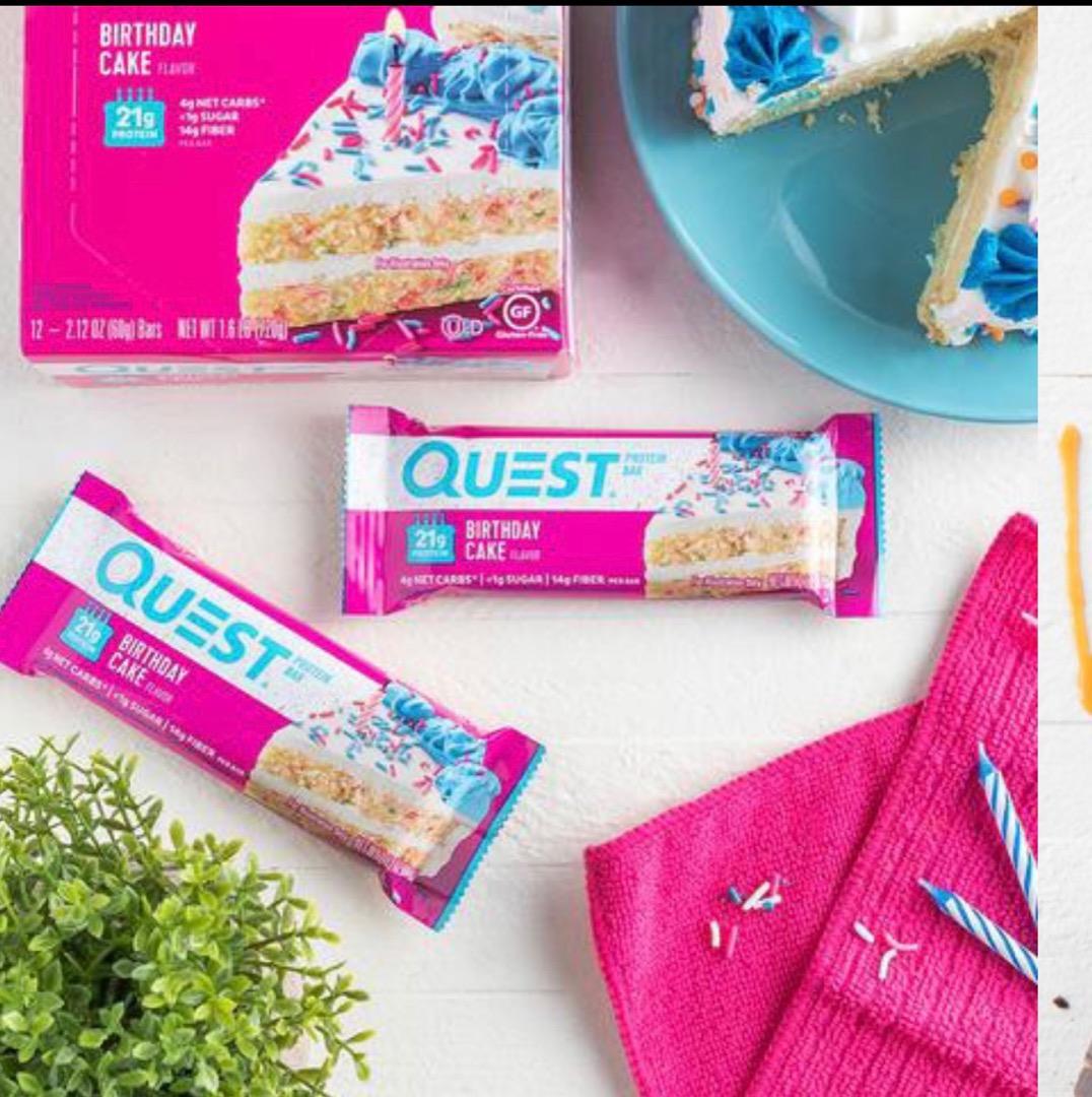Quest Birthday Cake Flavor Protein bar, Food & Drinks, Packaged ...