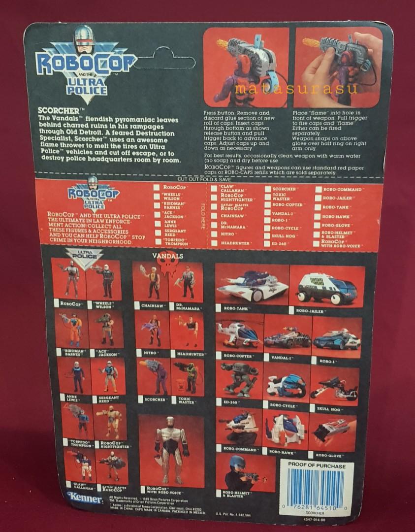 Robocop - Scorcher Figure (1989) Kenner **MOC** Unpunched, Hobbies ...