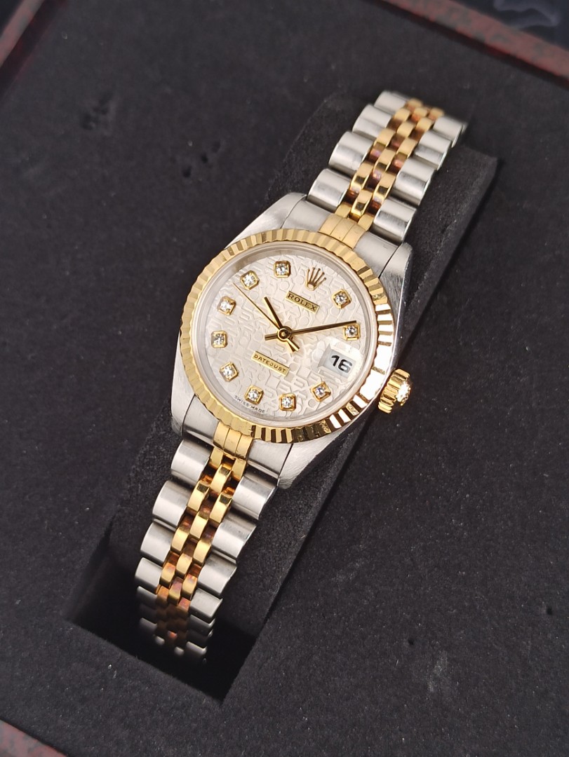 Rolex Datejust 26mm computer face with diamonds, Luxury, Watches on ...