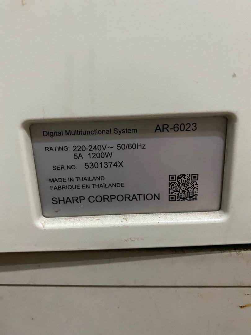 Sharp AR 6023, Computers & Tech, Printers, Scanners & Copiers on Carousell