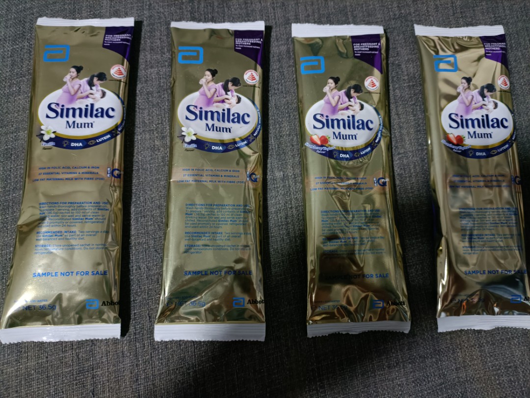 Similac mum samples vanilla strawberry flavour, Babies & Kids ...