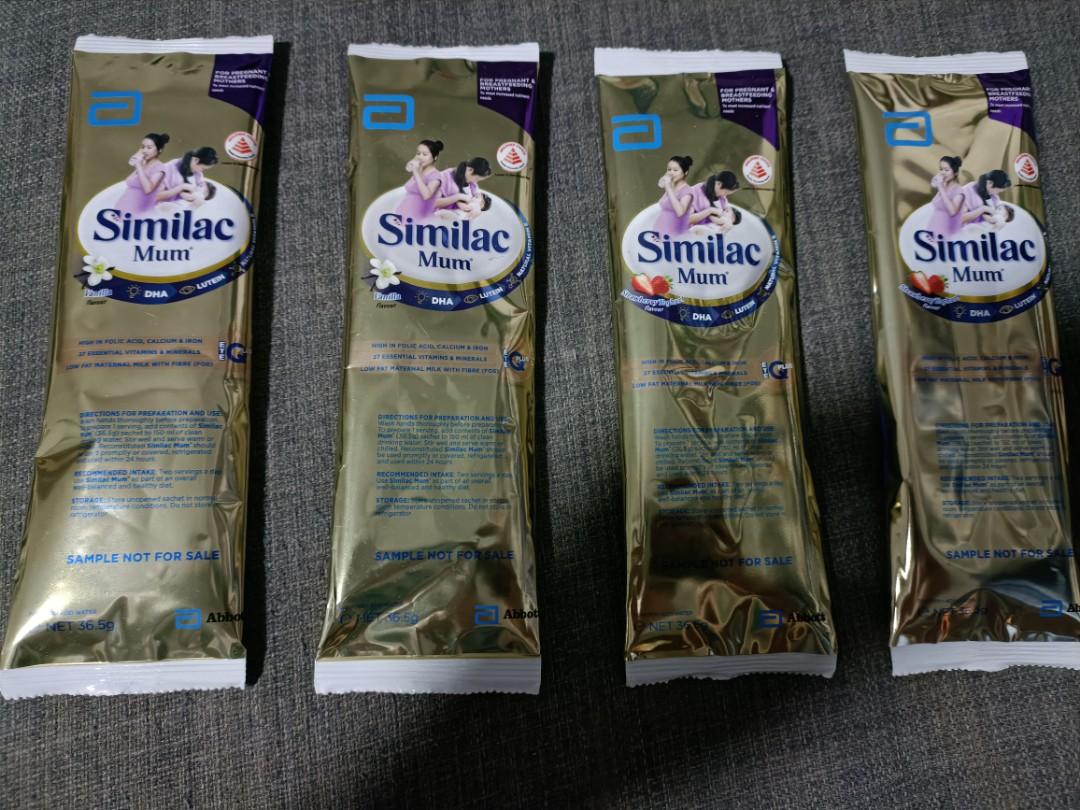 Similac mum samples vanilla strawberry flavour, Babies & Kids ...
