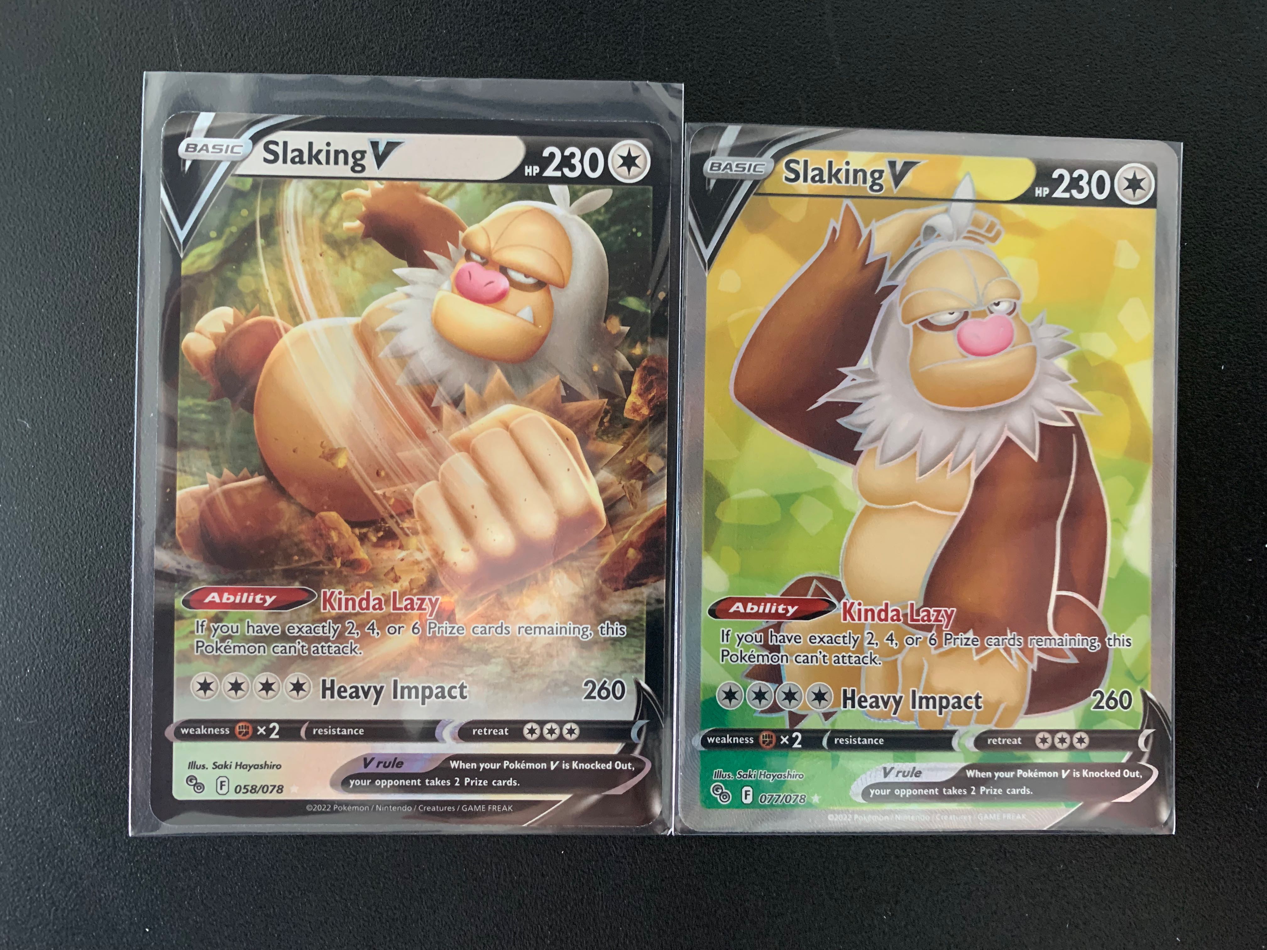 Slaking V Full Art Set Pokemon Go, Hobbies & Toys, Toys & Games on ...