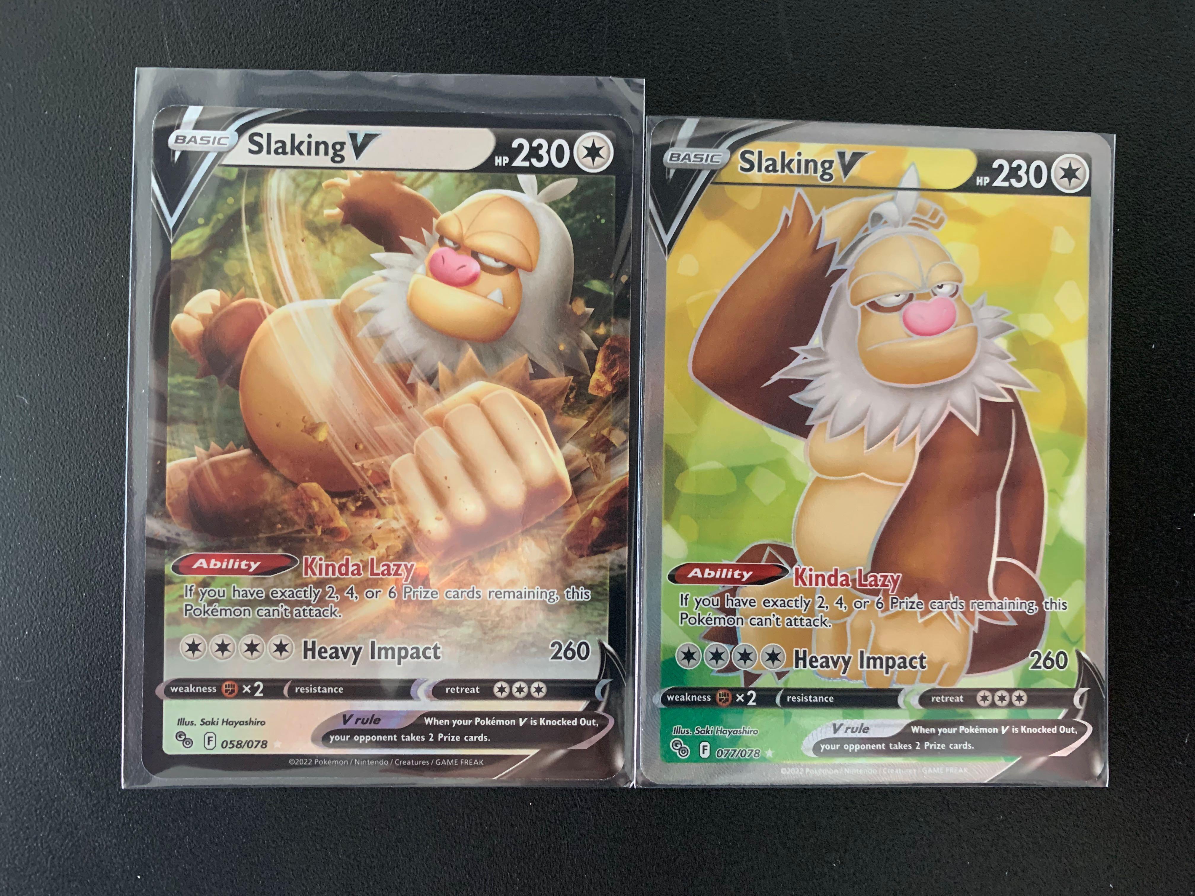 Slaking V Full Art Set Pokemon Go, Hobbies & Toys, Toys & Games on ...