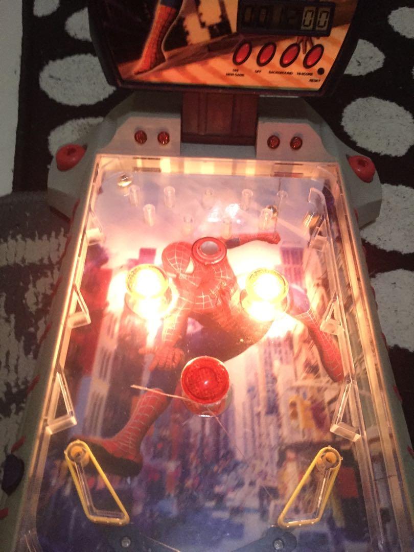 Spiderman 2 Table Top Pinball Machine 2004 (Tested), Hobbies & Toys ...