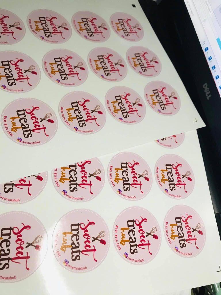 Sticker Label for products, giveaways, tumblers, cars, helmet, laptop ...