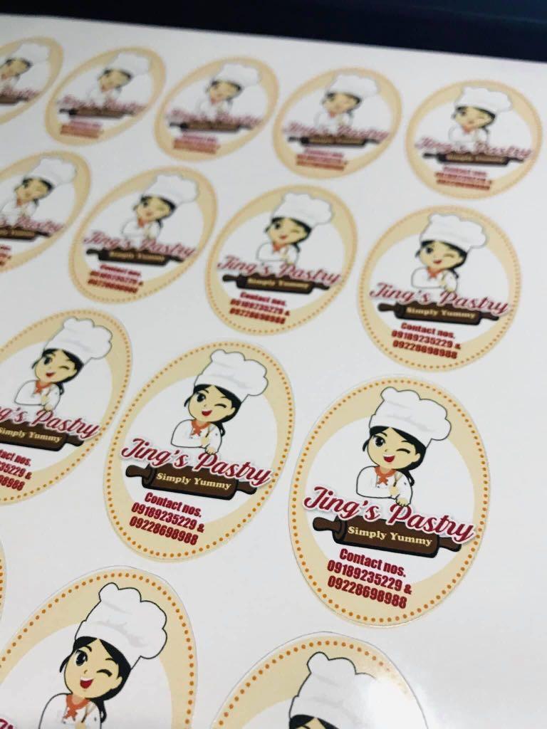 Sticker Label for products, giveaways, tumblers, cars, helmet, laptop ...