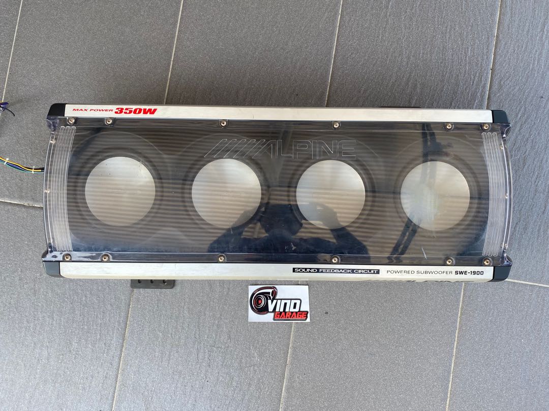 Subwoofer Alpine SWE-1900, Auto Accessories on Carousell
