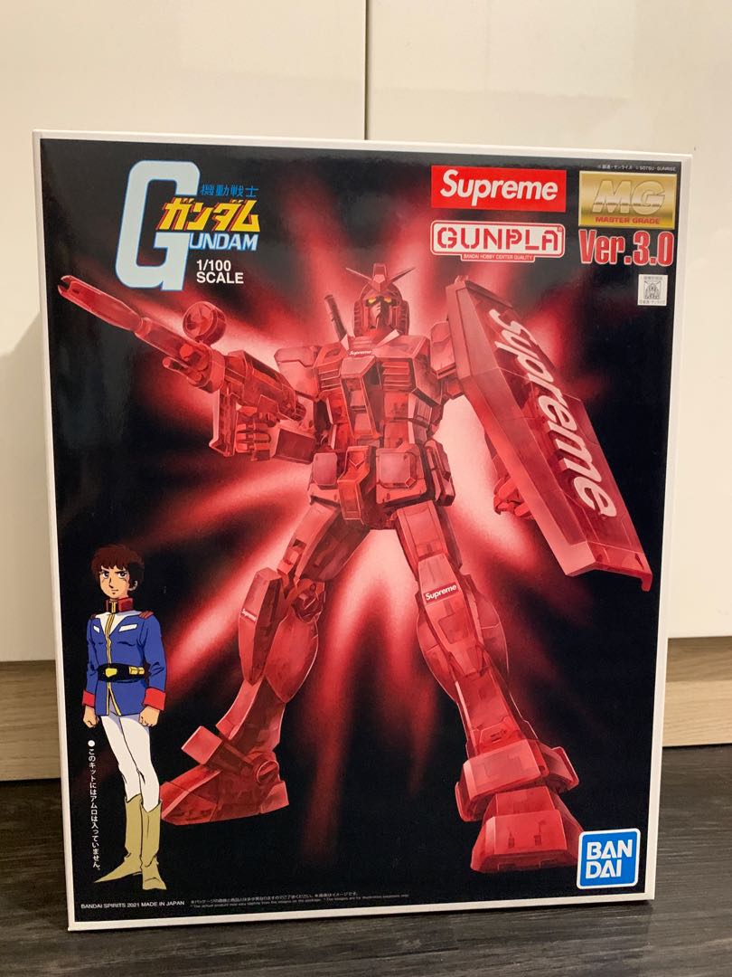 Supreme MG1/100 RX-78-2 Gundam (100%全新), 興趣及遊戲, 玩具 & 遊戲類 - Carousell