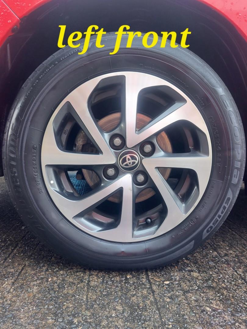 Toyota wigo 2018 stock mags including wheels, Car Parts & Accessories ...