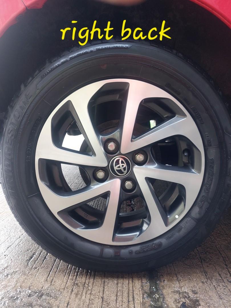 Toyota wigo 2018 stock mags including wheels, Car Parts & Accessories ...