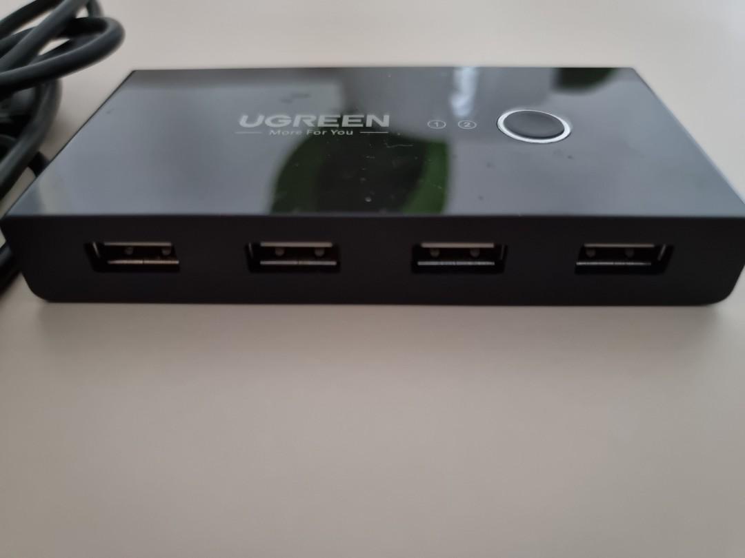 UGREEN USB 2.0 USB 3.0 Switch Selector 4 Port 2 Computers Peripheral ...
