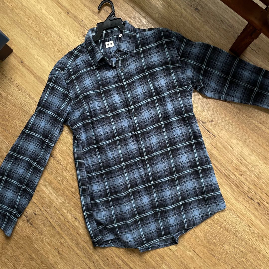 Uniqlo Flannel Shirt, Men's Fashion, Tops & Sets, Formal Shirts on ...