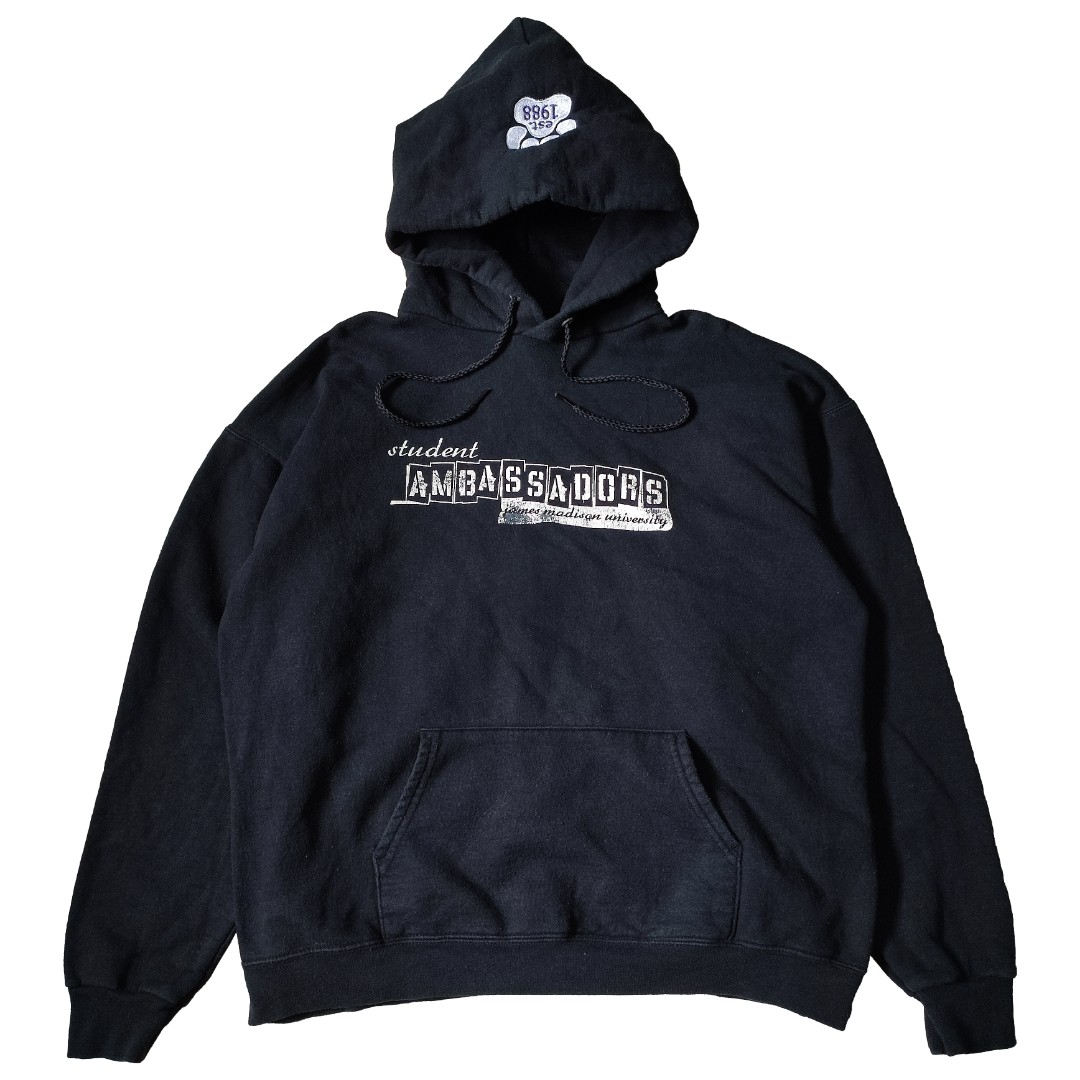 Vintage James Madison University Hoodie Hanes, Men's Fashion, Tops ...