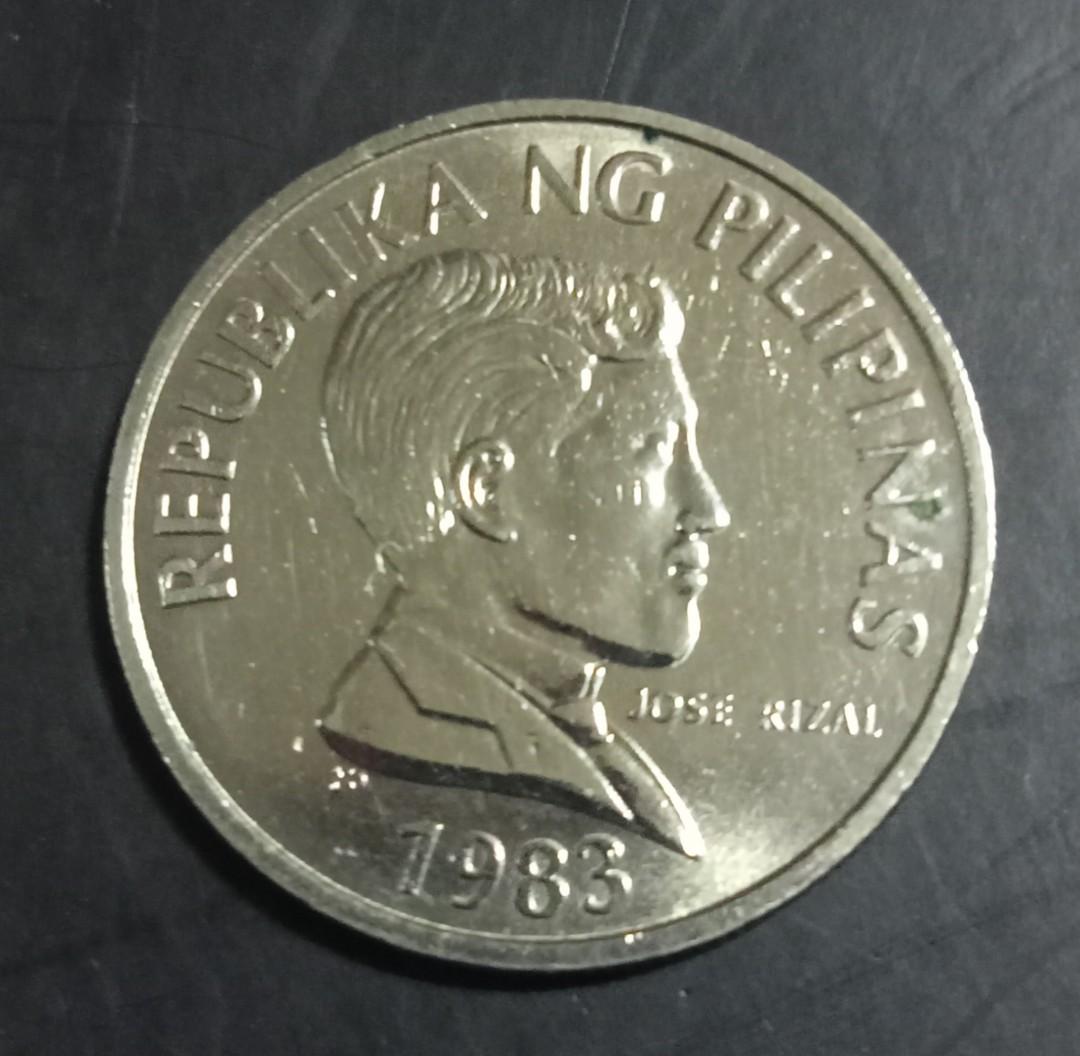 1983 One Peso Jose Rizal Coin, Hobbies & Toys, Memorabilia ...