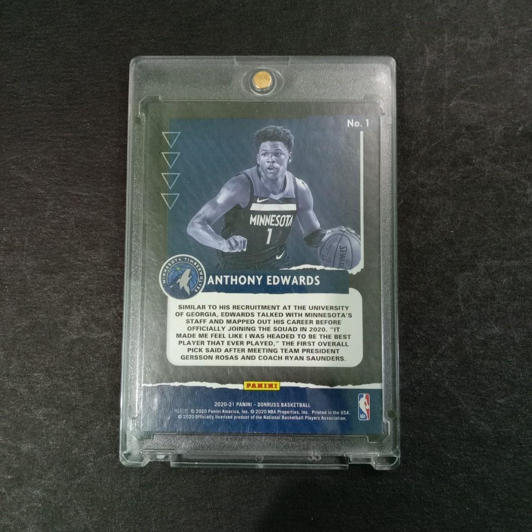 2020-21 NBA Card Anthony Edwards Great X-Pectations RC, Hobbies & Toys ...