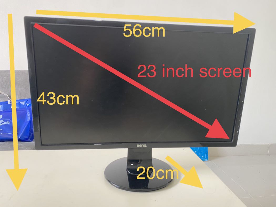 23 inch monitor screen, Computers & Tech, Parts & Accessories, Monitor ...