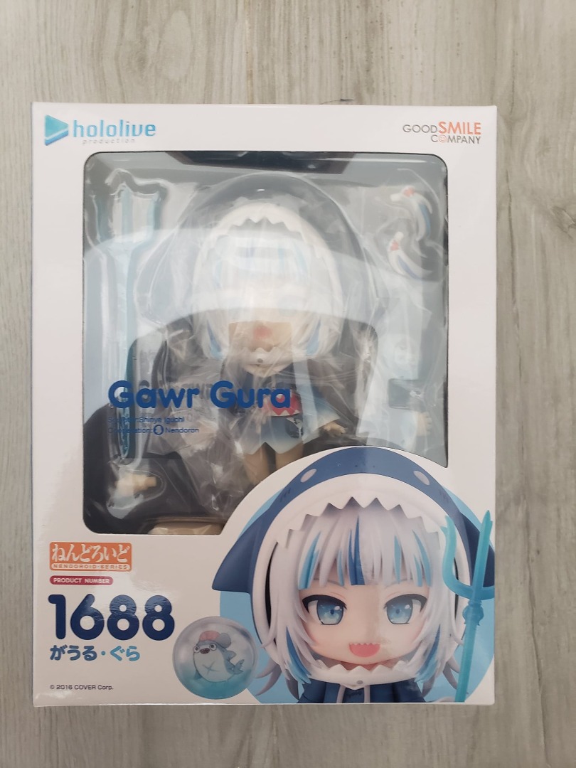 現貨 日版 GSC Hololive Production 黏土人 No.1688 噶嗚 古拉 Nendoroid 1688 Gawr Gura, 興趣及遊戲, 玩具 & 遊戲類 ...