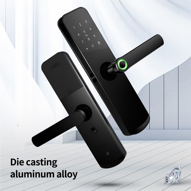 A260 Digital wooden door lock for HDB main door, Furniture & Home ...