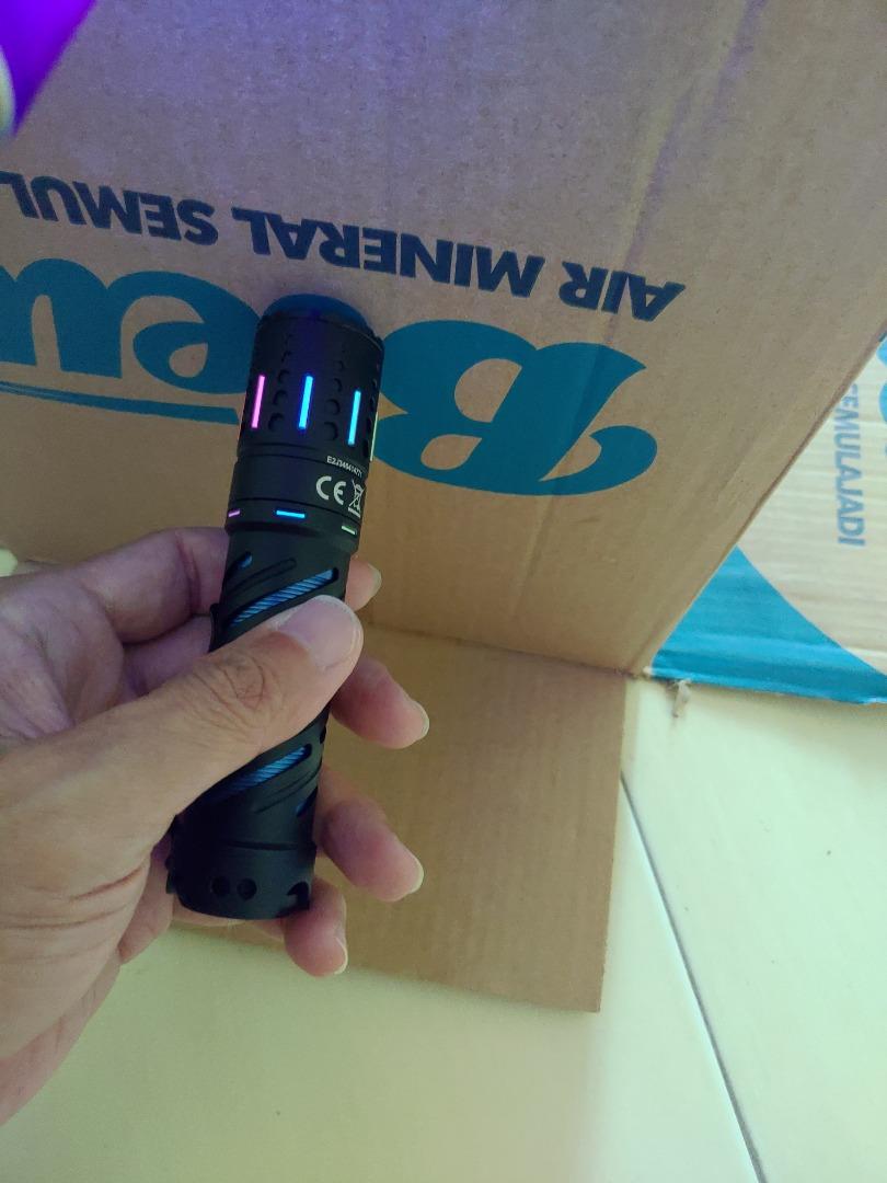 Acebeam E70 tactical flashlight fitted with tritium tubes, Furniture ...