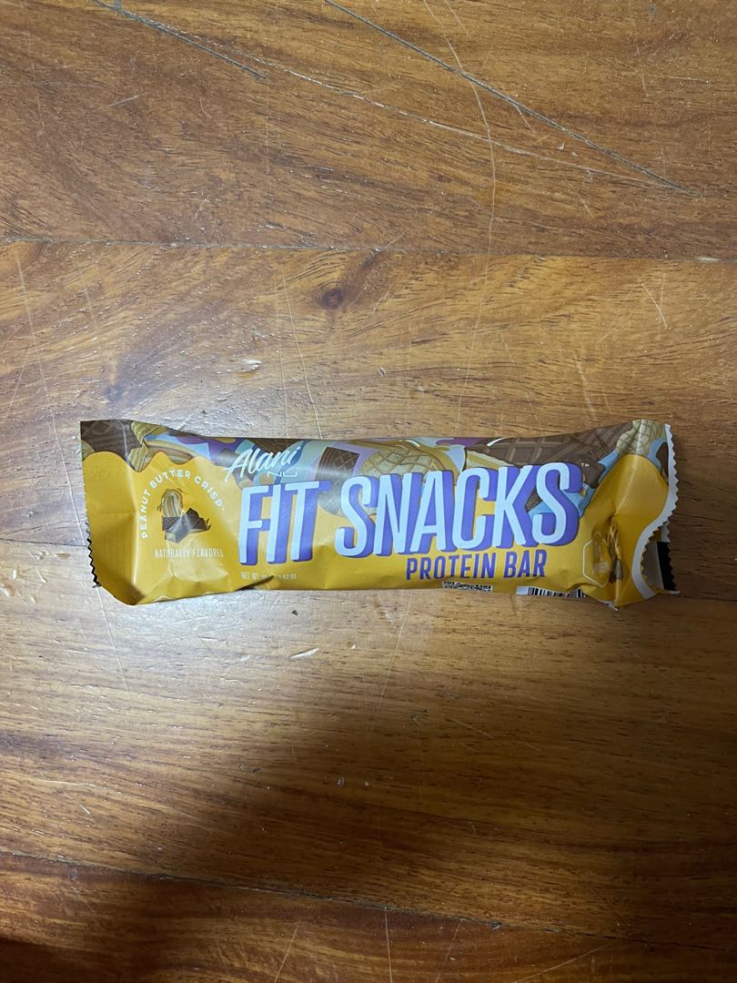 Alani Nu Fit Snacks Protein Bar Peanut Butter Crisp, Health & Nutrition ...