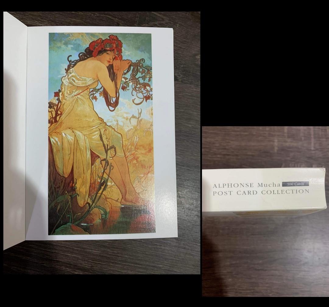 Alphonse Mucha Post Card Collection (100 Cards), Hobbies & Toys ...