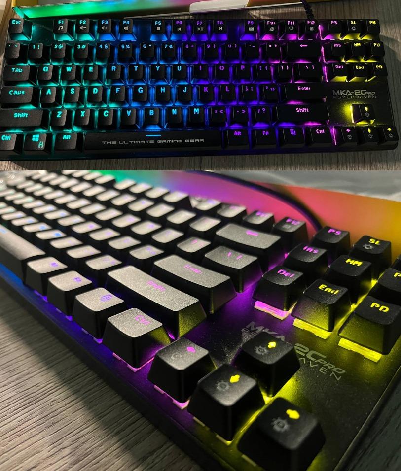 Mechanical Keyboard (RGB) - ARMAGGEDDON MKA-2C PRO PSYCHRAVEN (with ...