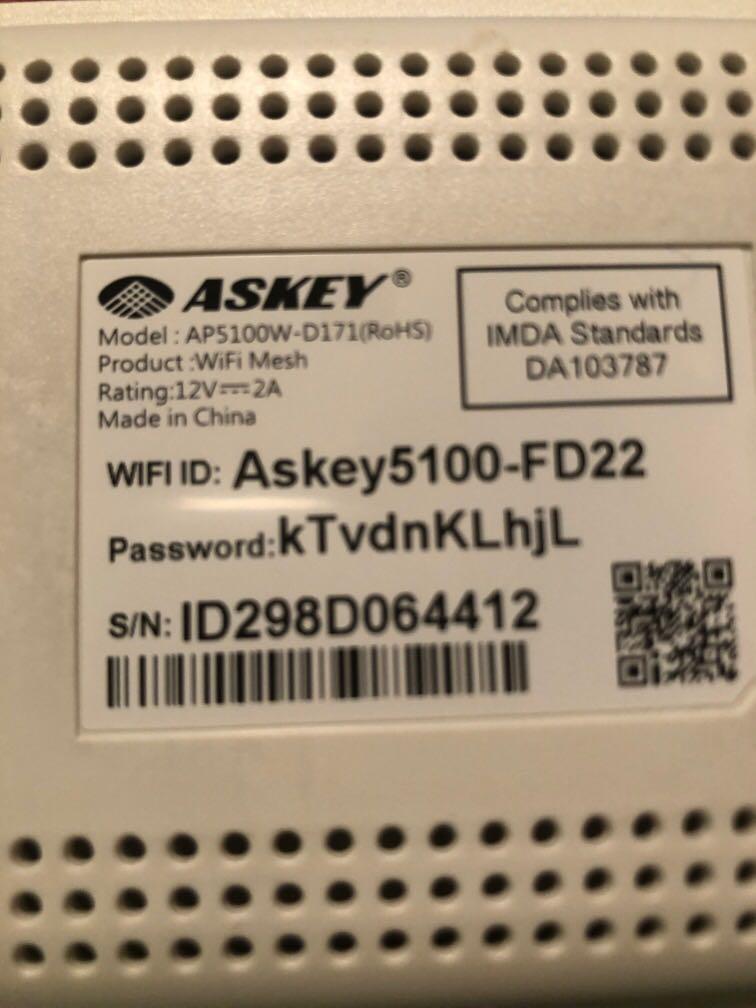 Askey wifi router, TV & Home Appliances, Other Home Appliances on Carousell
