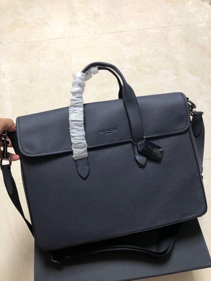 Authentic Coach C9875 briefcase laptop bag, Men's Fashion, Bags ...