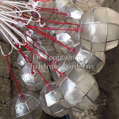 CAPIZ BALLS AND DECORS LANTERN, Furniture & Home Living, Home Decor ...