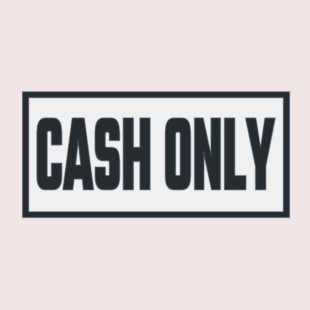 Cash Only Sign | 3D Printed | F&B Hawker | Wall Decoration ...