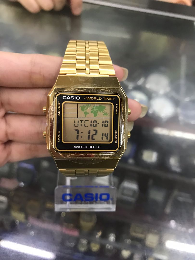 Casio Watch World Time, Women's Fashion, Watches & Accessories, Watches ...