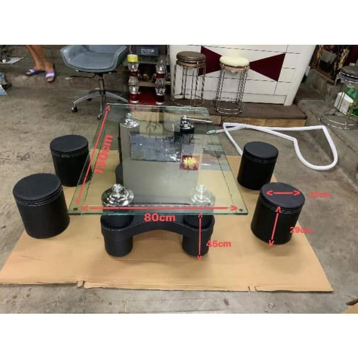 Center table with chairs, Furniture & Home Living, Furniture, Tables ...