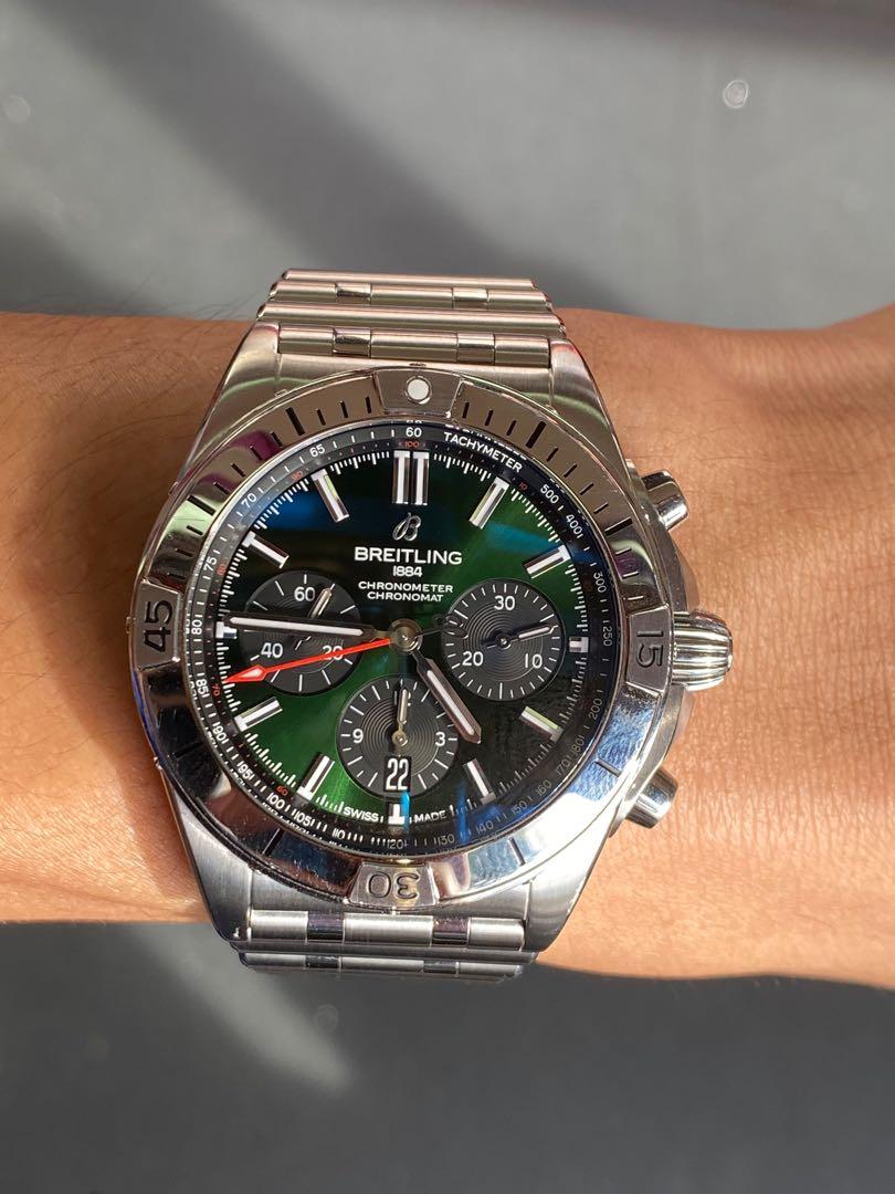 Breitling Chronomat B01 42mm Bentley Green, Luxury, Watches on Carousell